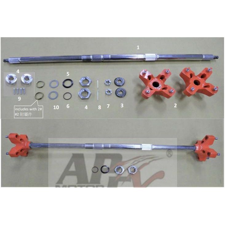 #1 Rear Axle Apex MXR OEM – G-FORCE POWERSPORTS
